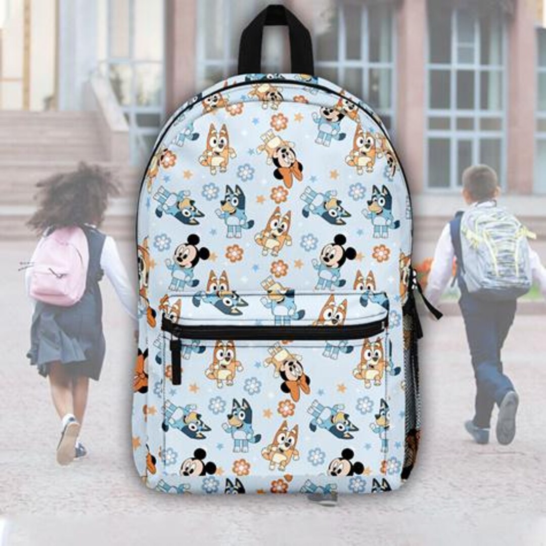 Bluey and Bingo Backpack, Mickey and Minnie Backpack, Bluey Preschool ...