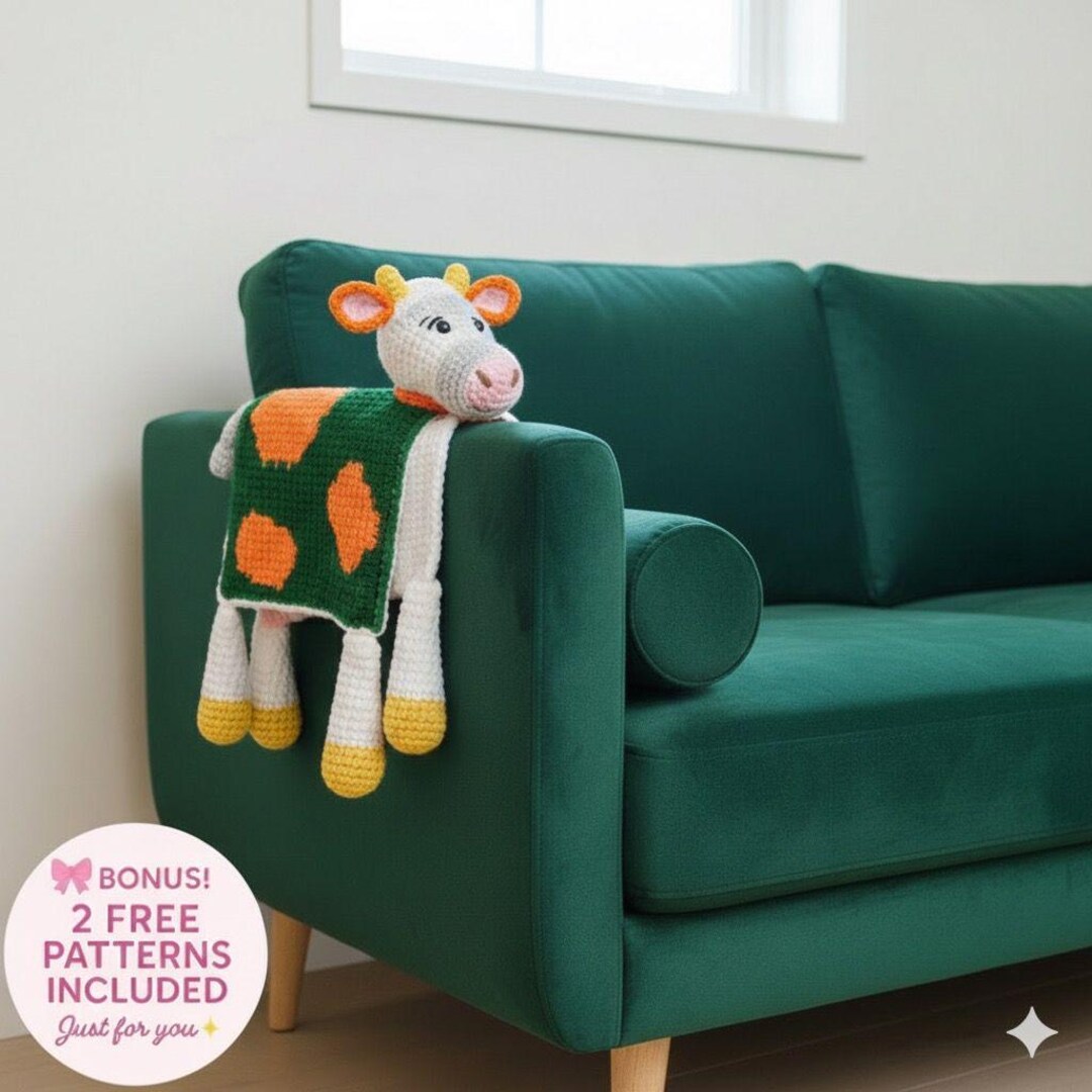 Cow Baby Blanket Crochet Pattern | C2C Graphghan Lovey Toy (PDF Pattern ...