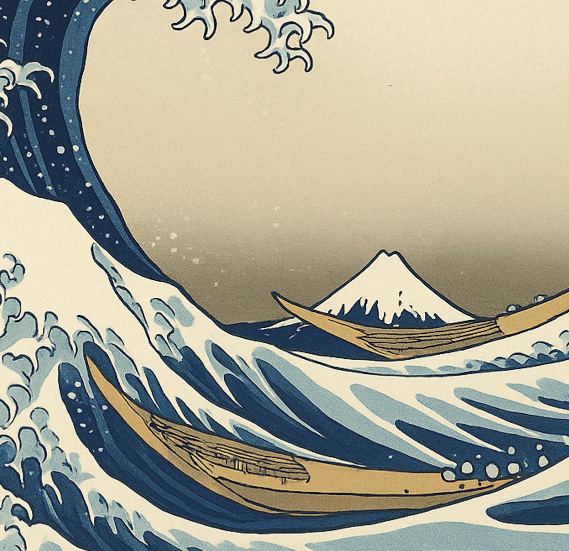 The Great Wave off Kanagawa Print – Hokusai Japanese Art (digital ...