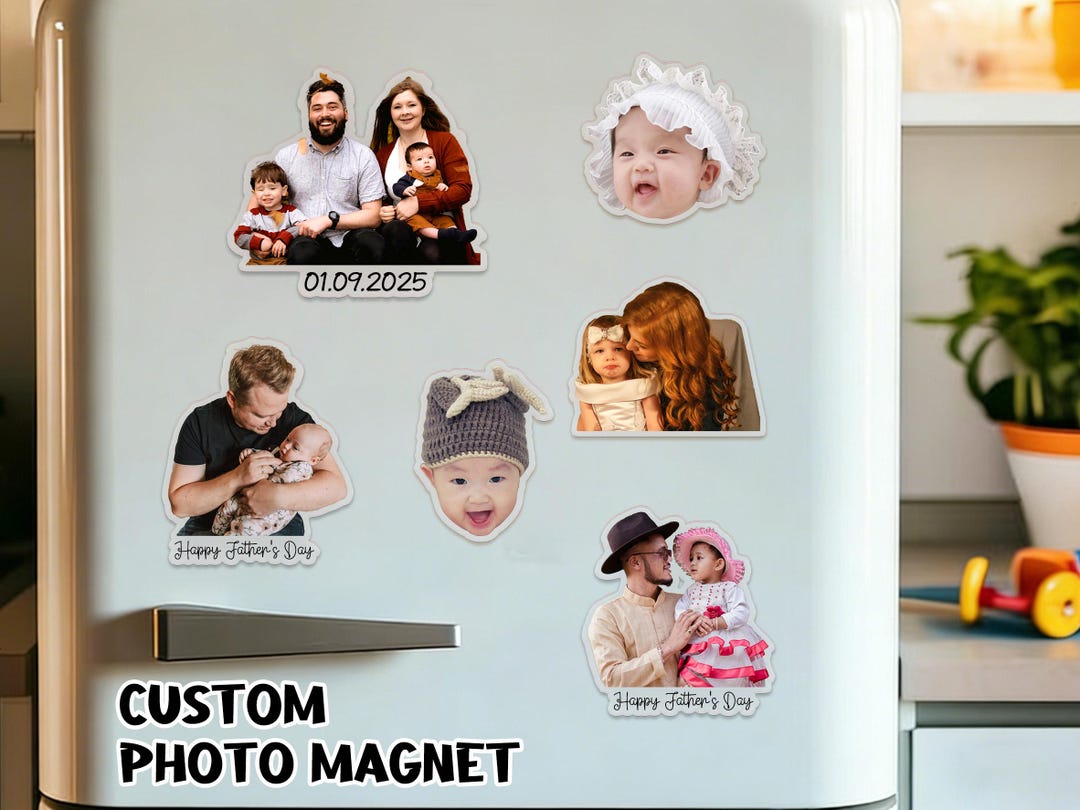 Custom Acrylic Photo Fridge Magnets/personalized Dog Pet Portrait ...