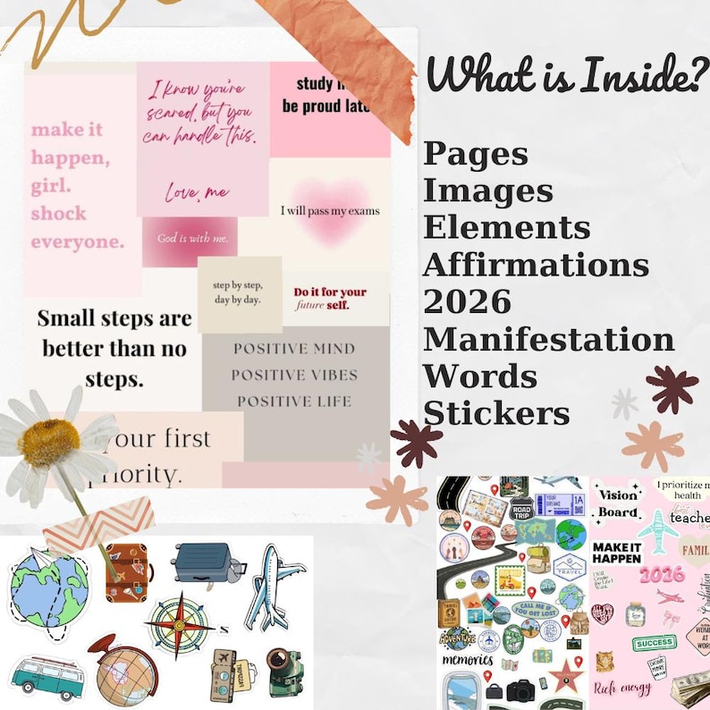 Vision Board Kit 2026:300+ Powerful Pictures Printable Goal Setting and ...