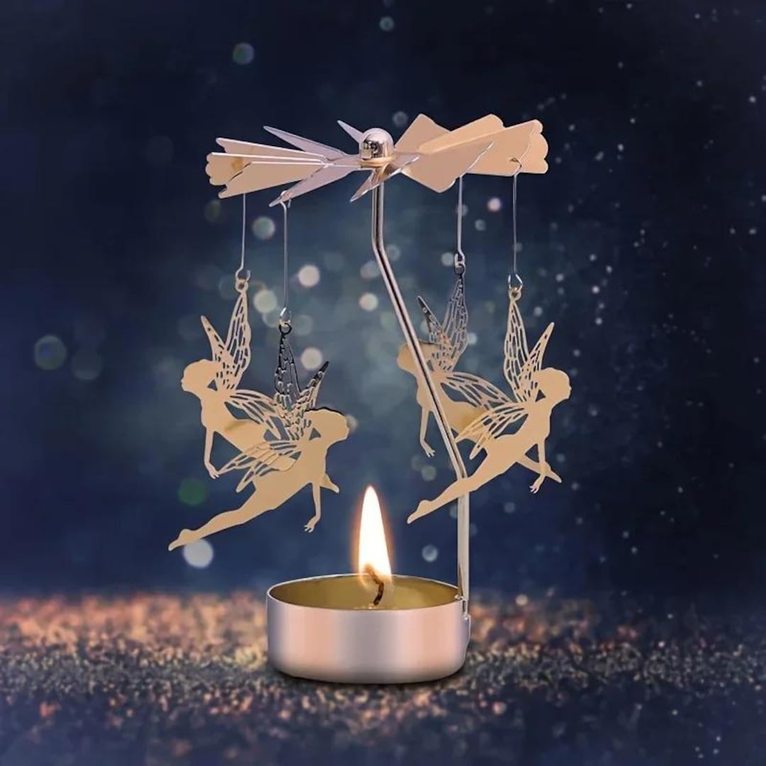 1pc Metal Rotating Candle Holder – Hot Spinning Candle Stand for ...