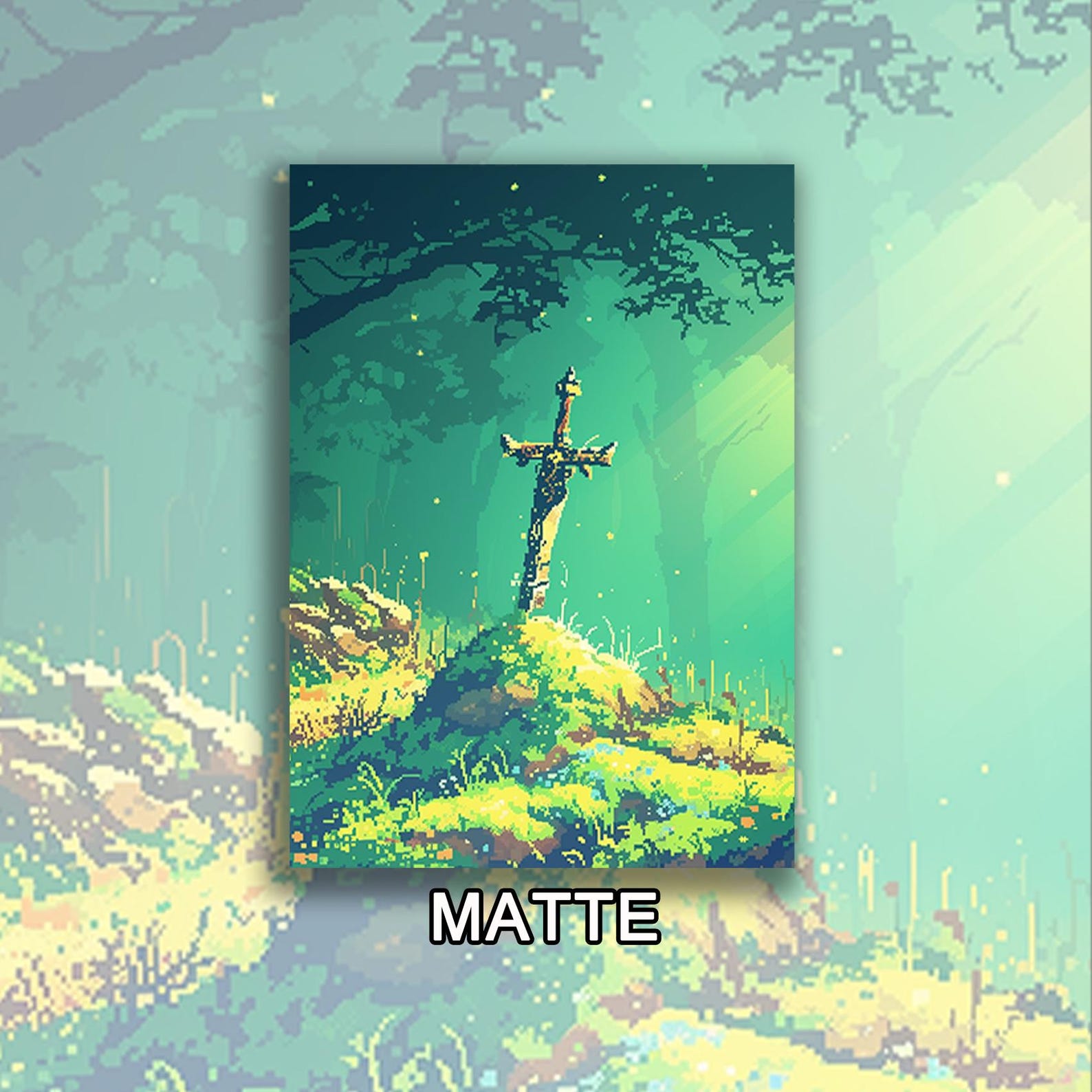 Pixel Sword | MTG/TCG Card Sleeves | Matte/foil - Etsy