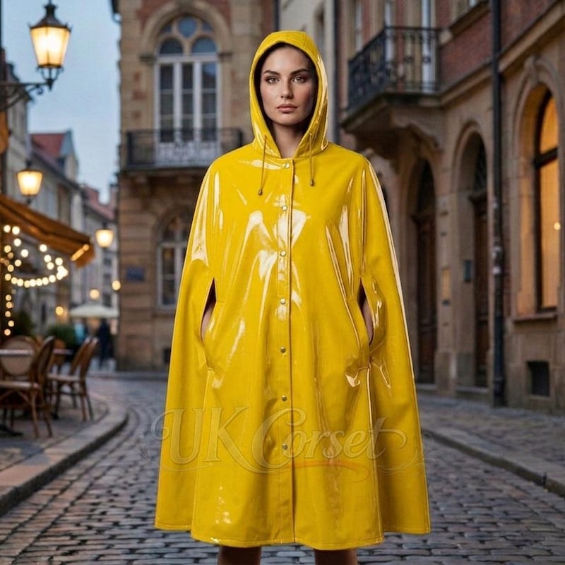 Pvc Vinyl Rain Poncho - Etsy