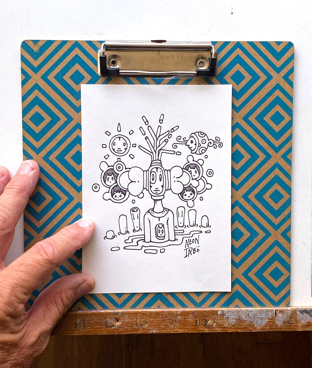 Original Drawing - Submerged - Pen and Ink by Neondabo - Instagram ...