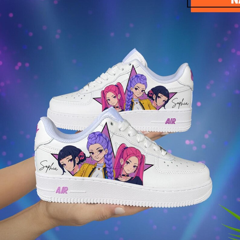 Kpop Demon Hunter Hand Painted Shoe, Kids Shoes, Baby Sneakers, Custom ...