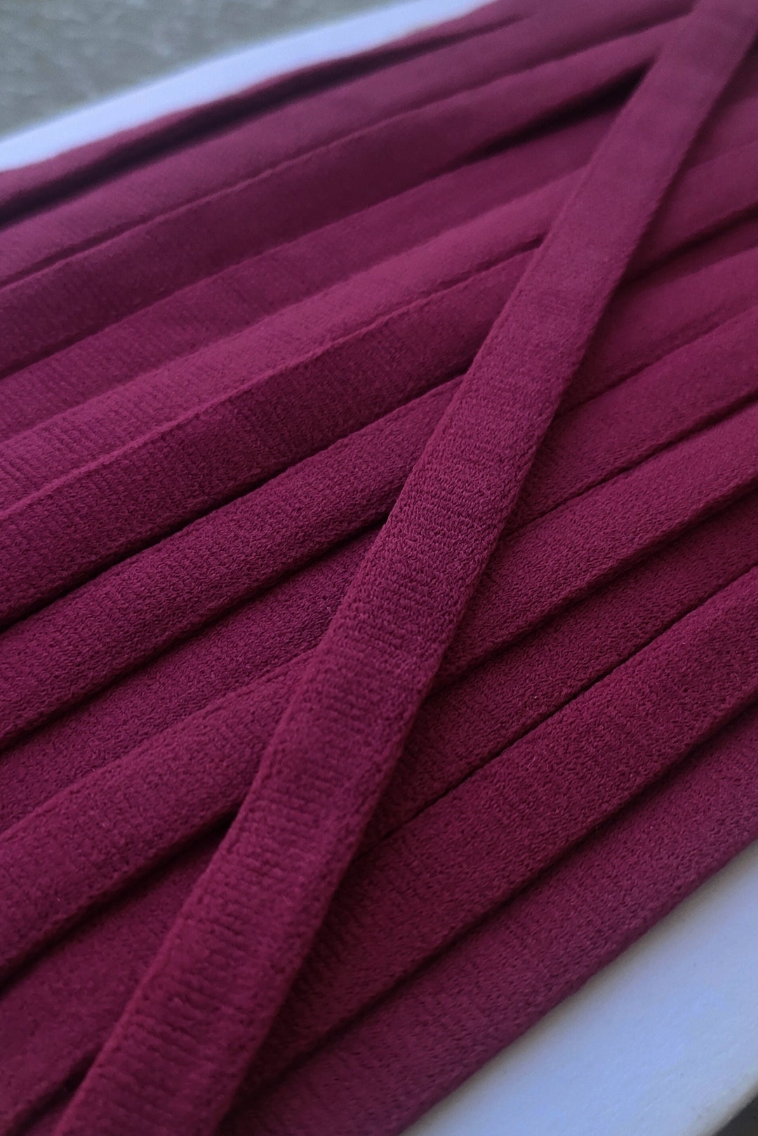 10mm (3/8") Wine Red Bra Underwire Channeling/casing - Sustainably ...