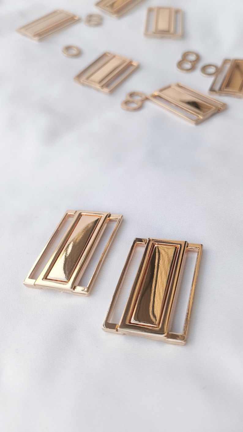 30mm (1 3/16") Gold Bra or Bikini Clasp - Ideal for Bra Making and ...