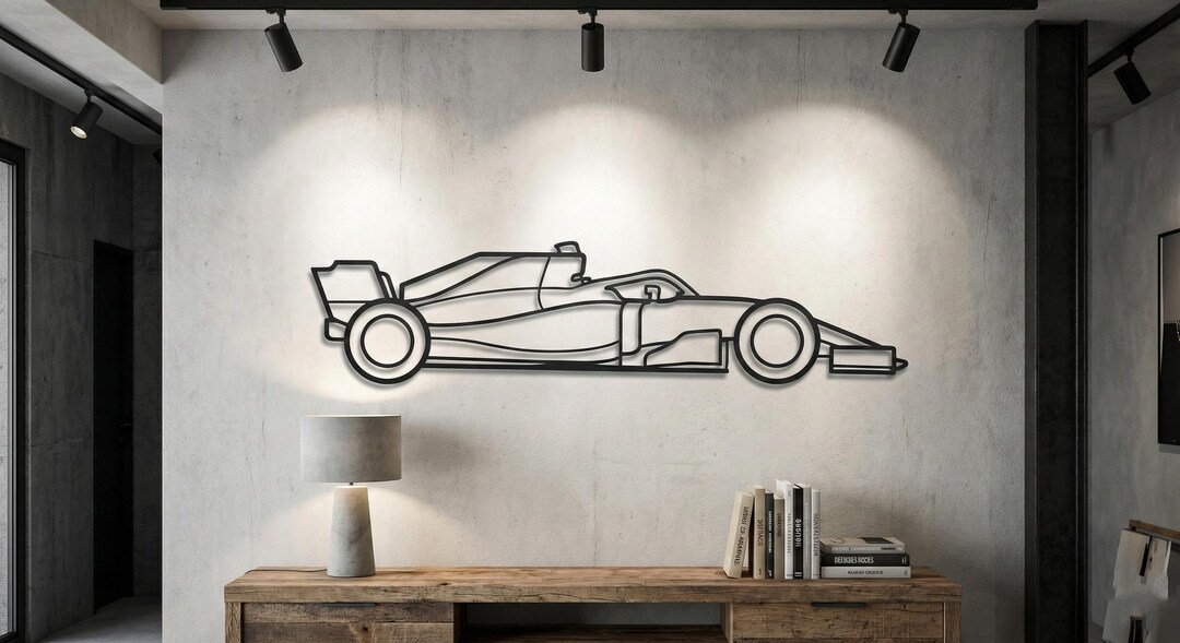 F1 Race Car Metal Wall Art SVG | CNC Plasma Laser Cut File (digital ...