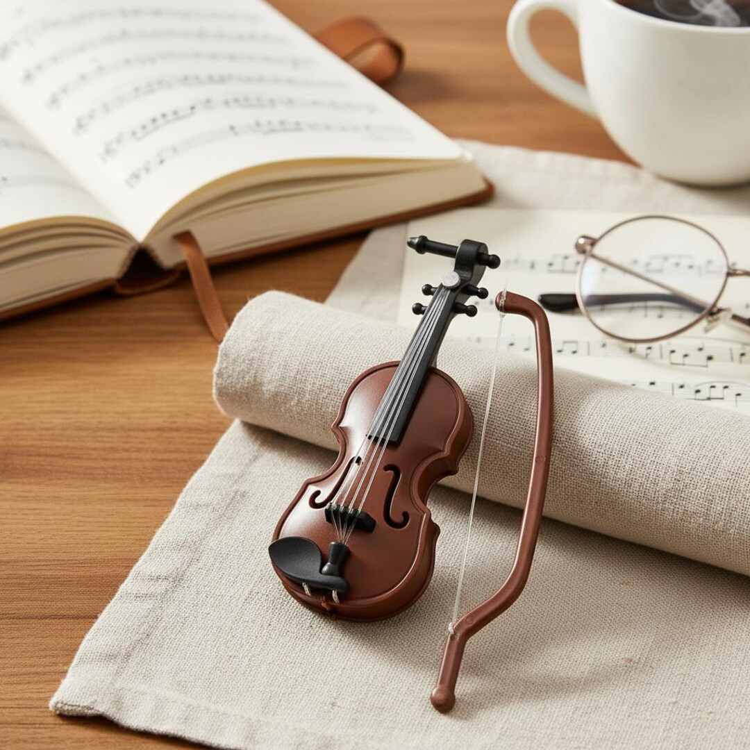 Handcrafted Miniature Violin Model With Bow & Case - 1:12 Scale ...