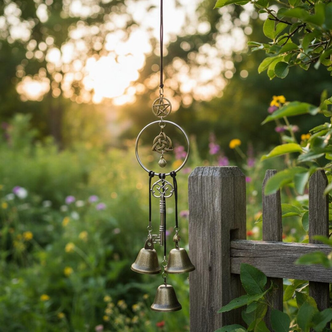 Cirelle Bell Door Handle Decoration - Willow Wind Chime for Home, Room ...