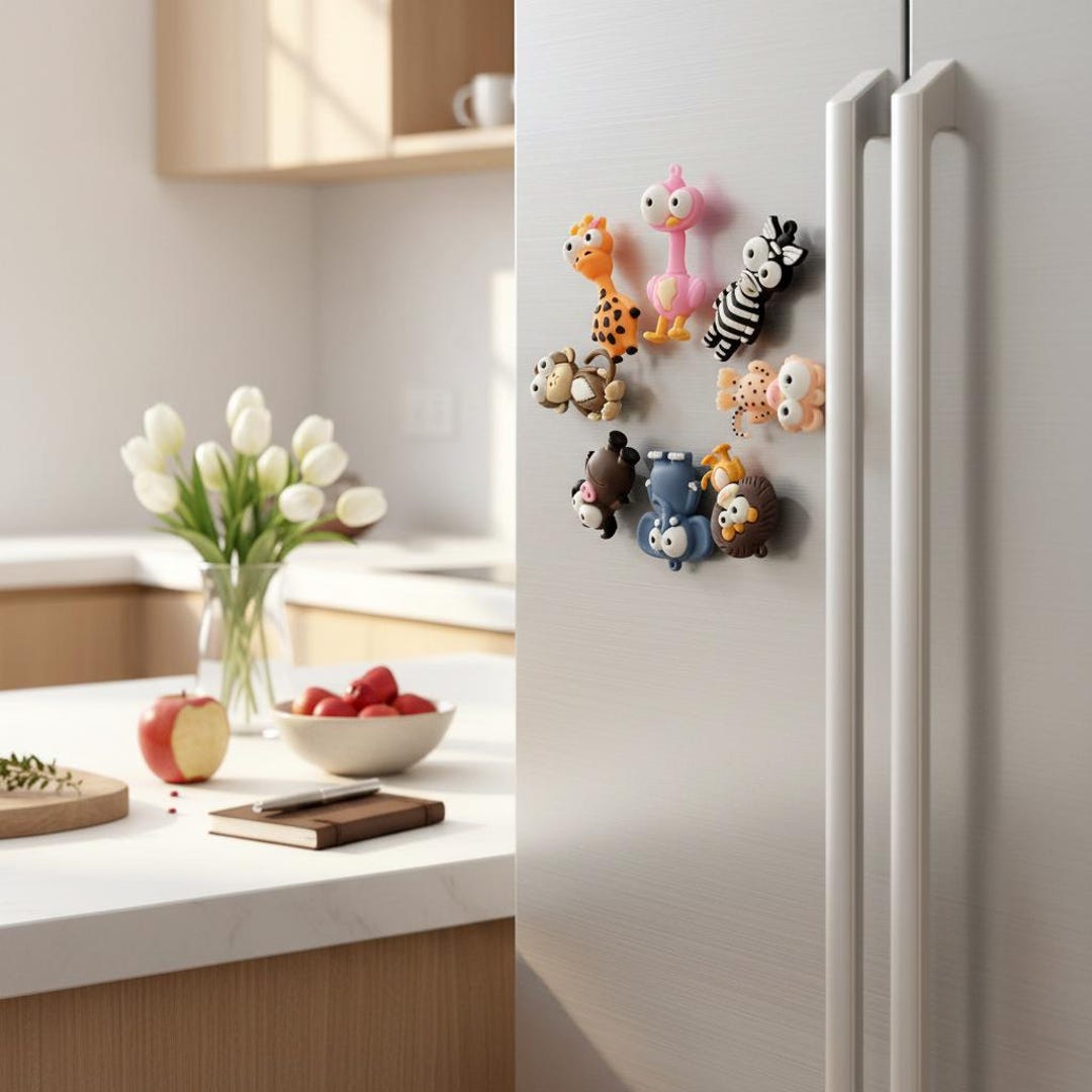 Cartoon Refrigerator Magnets -cute Fridge Decor, Kitchen Office ...