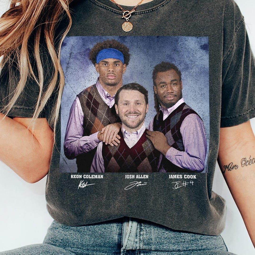 Josh Allen James Cook Keon Coleman Football Shirt, Buffalo Step Bros ...
