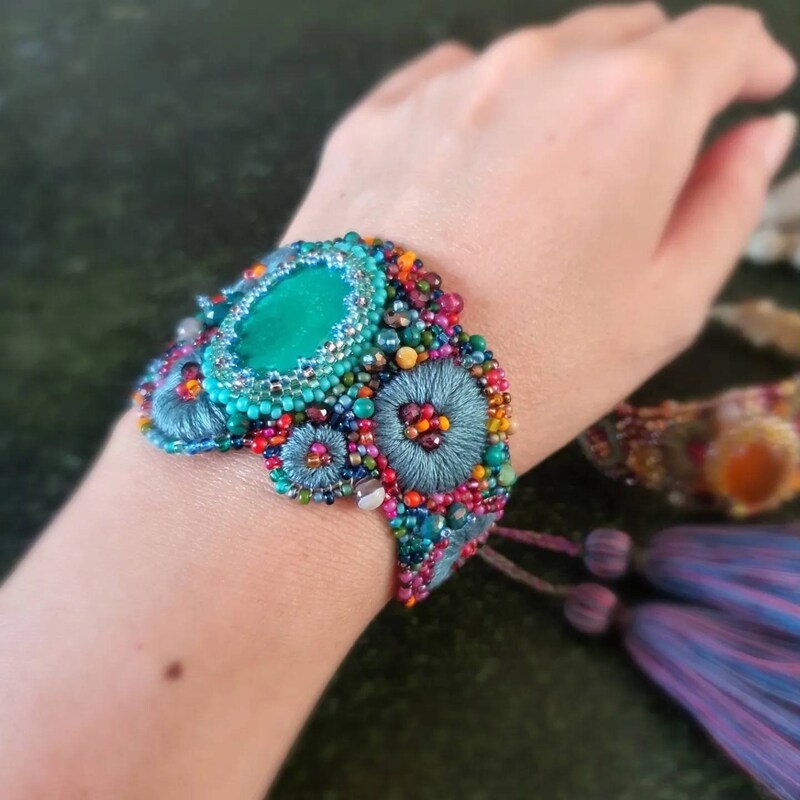 Embroidery Bracelet - Etsy