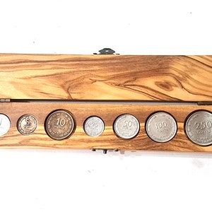 Set Souvenir First of Israeli Coins 1949 - 1960 Wooden Box for ...