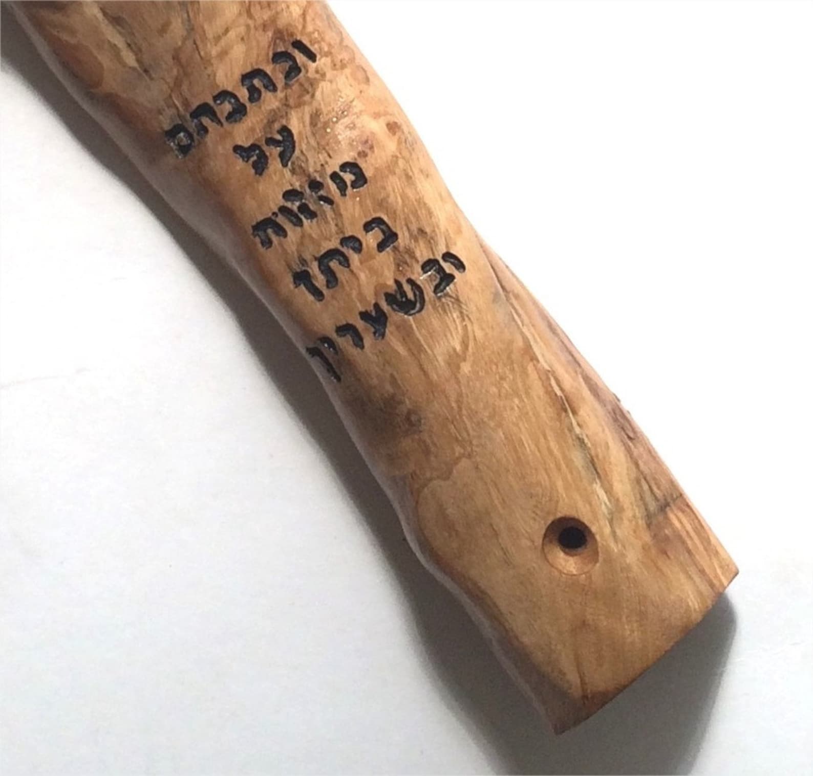 Luxury Israeli Artist Handmade Judaica Art Olive Wood Mezuzah Case From ...
