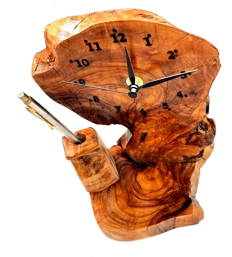 Personalized Customized Blessing Desk Clock Blessing Natural Like Olive ...