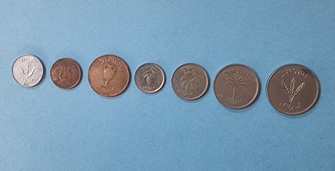 Vintage 1949 Israeli Coins Set, First Israel Land Coins Collection - Etsy
