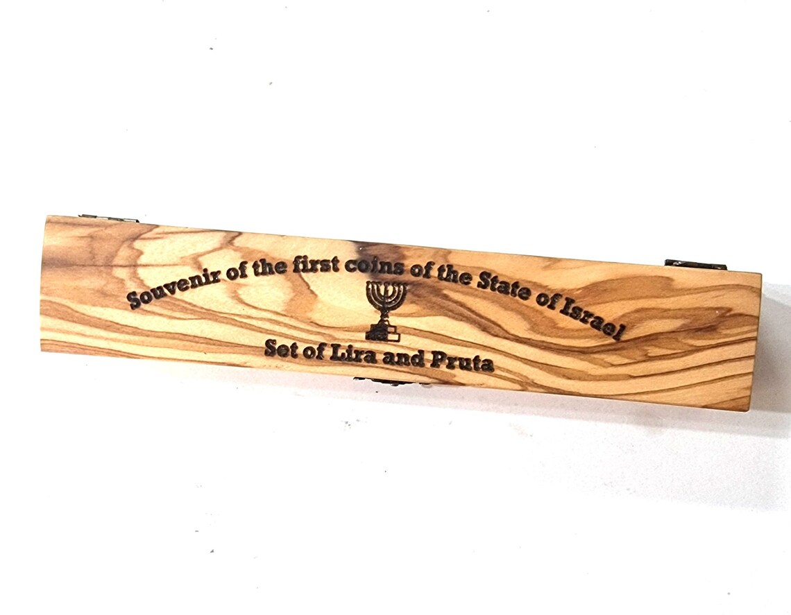 Set Souvenir First of Israeli Coins 1949 - 1960 Wooden Box for ...