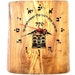 Mizrach Cypress Wood Wall Clock Israeli Artist Judaica Gift for a ...