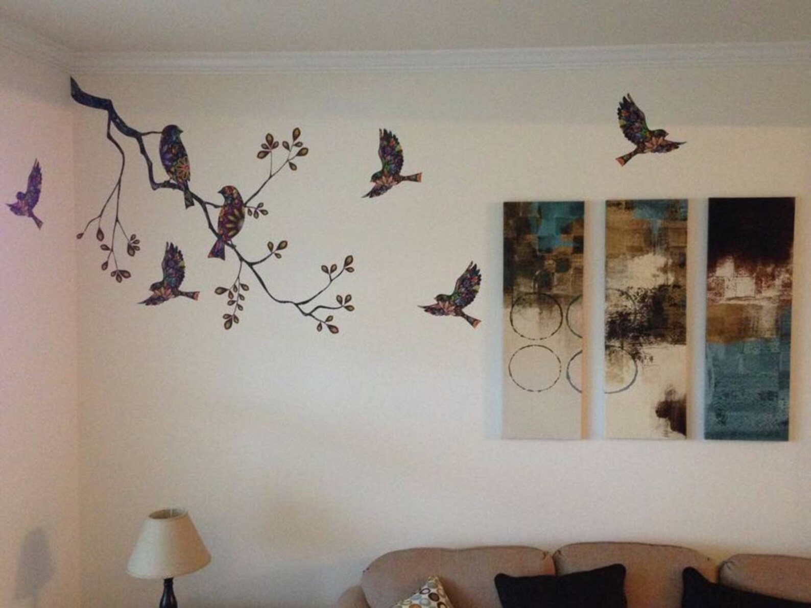 Flying Birds Wall Decals Stickers for Walls and Windows - Set of 4 ...