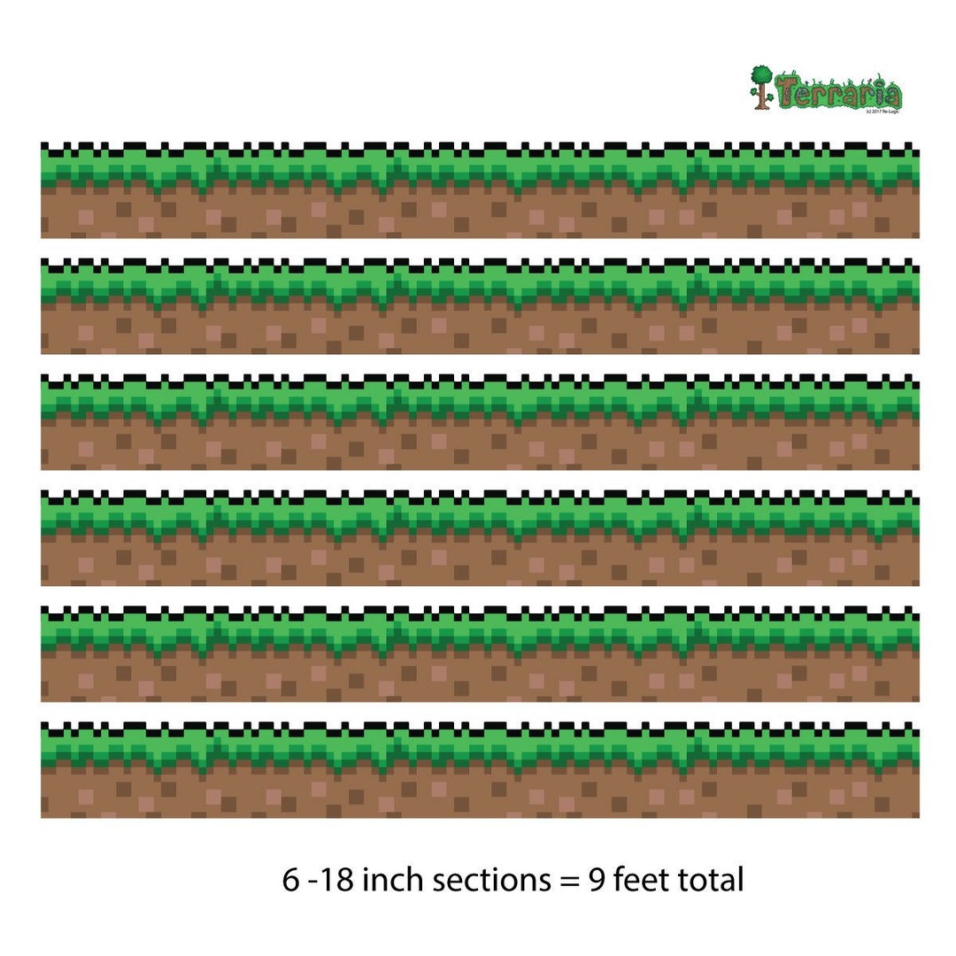 Terraria Grass Dirt Ground Decal Pack Add-on - Terraria Sticker ...