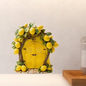 Lemon Tree House Kitchen Decor - Fairy Door 3D Wall Sticker - Etsy