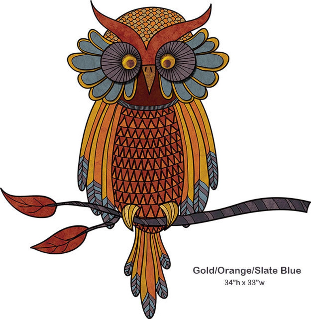 Wise Owl Wall Sticker Decal - Etsy