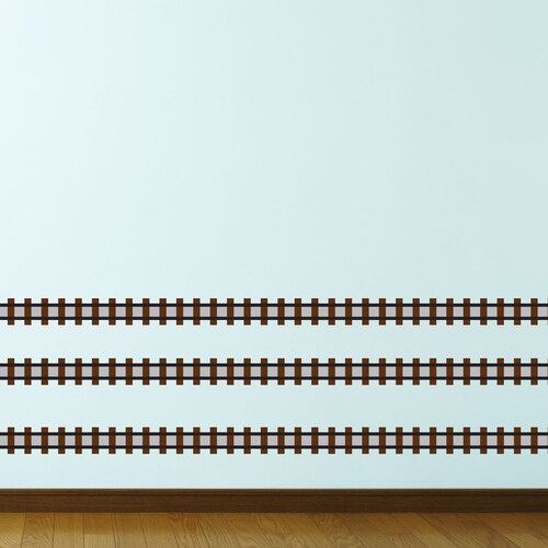 Train Track Wall Sticker 20 Foot Peel & Stick Railroad Decal - Etsy