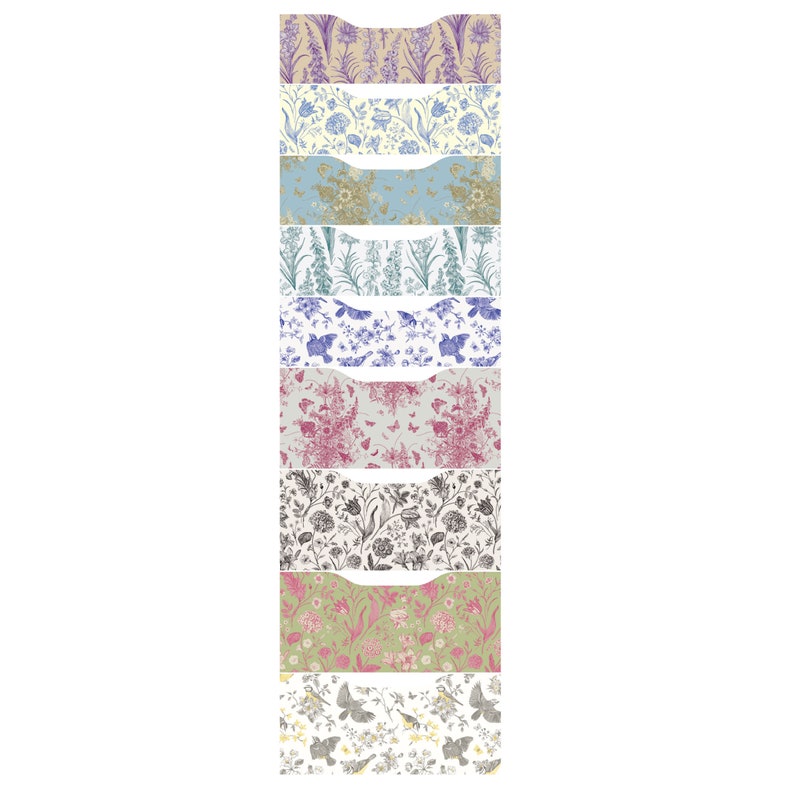 Birds & Butterflies Toile Pattern Decal Set for IKEA Alex | Etsy