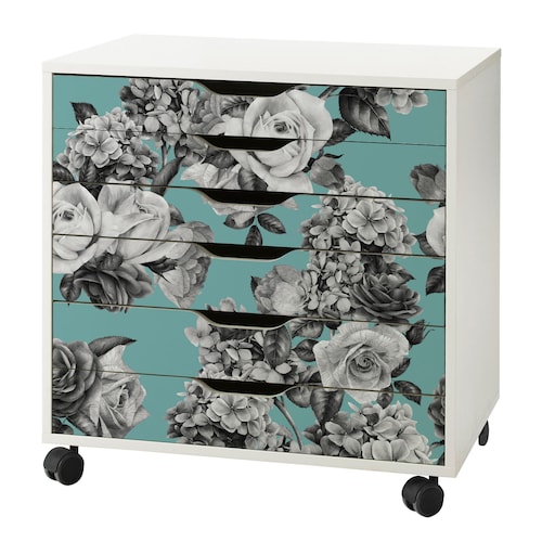 Floral Bouquet Pattern Decal Set for IKEA Alex Drawer Unit | Etsy