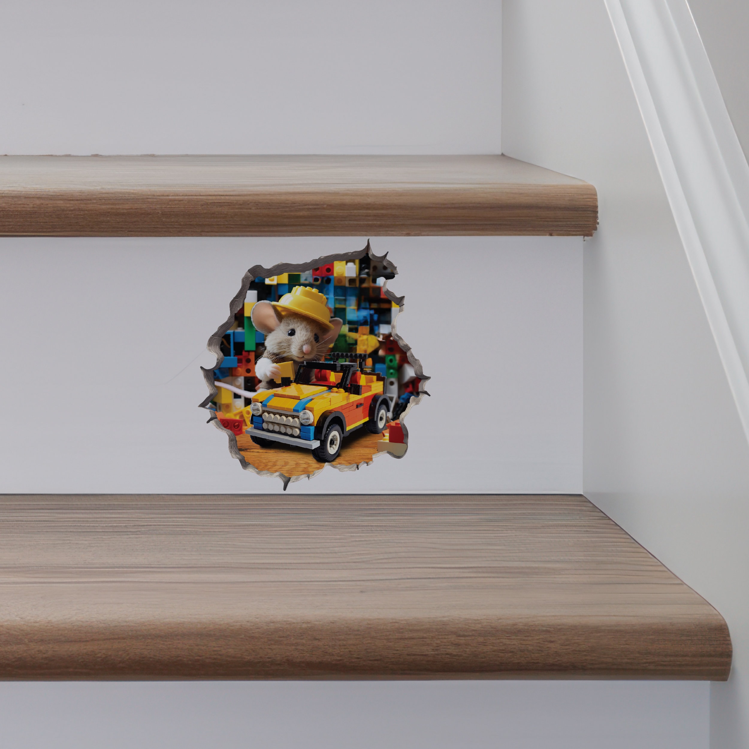 Building Blocks Mouse Hole Decal - Etsy