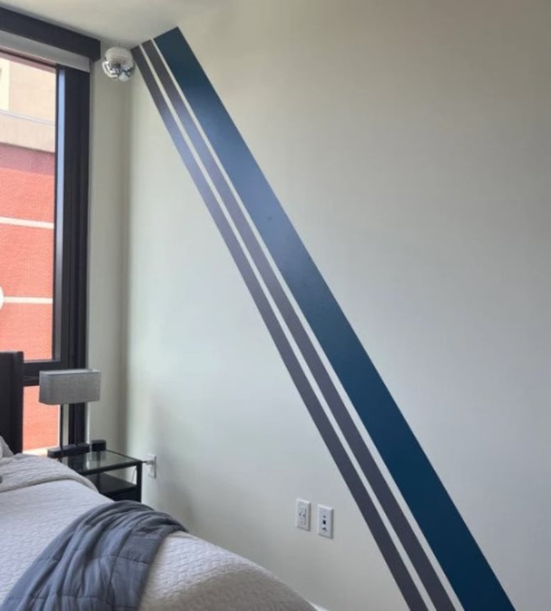 Solid Stripe Wall Decals Multiple Colors & Sizes - Etsy