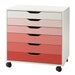Peachy Pink Ombre Pattern Decal Set for IKEA Alex Drawer Unit furniture ...