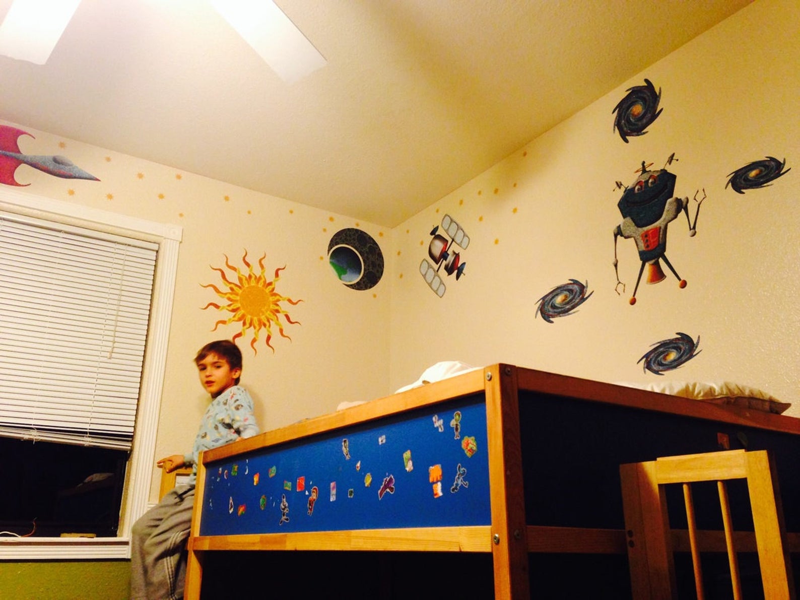 Outer Space Wall Sticker Decals for Boys Room Wall Mural | Etsy