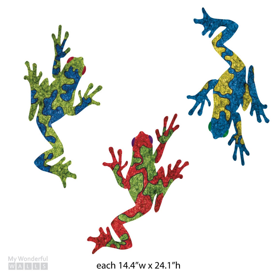 Giant Tree Frog Stickers Set of 3 Decals for Rainforest - Etsy