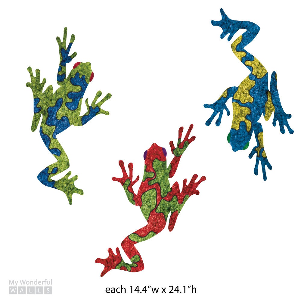 Giant Tree Frog Stickers Set of 3 Decals for Rainforest - Etsy