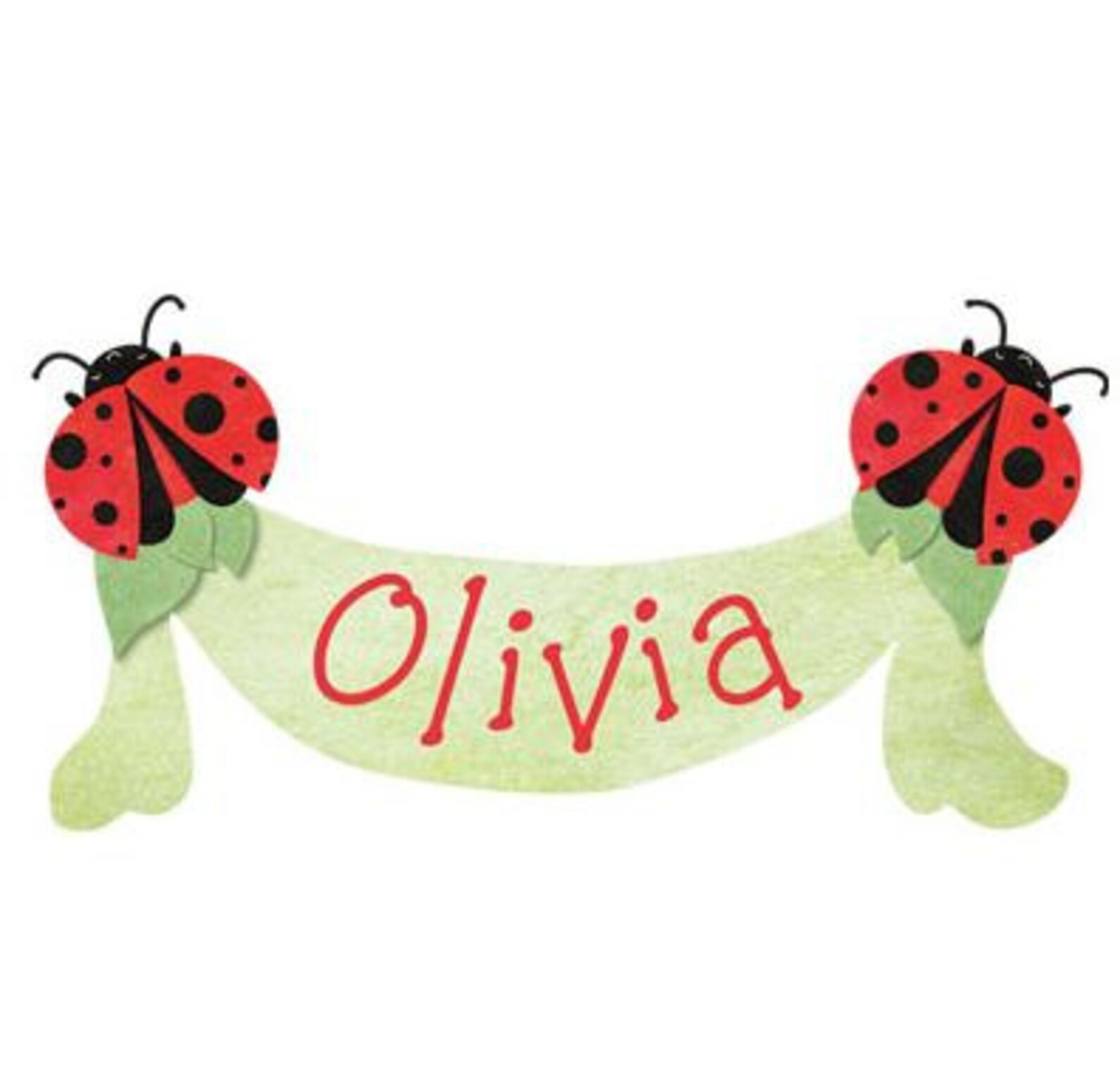 Personalize Ladybug Name Banner Wall Decal for Girls Room - Etsy