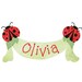 Personalize Ladybug Name Banner Wall Decal for Girls Room stk1045 - Etsy