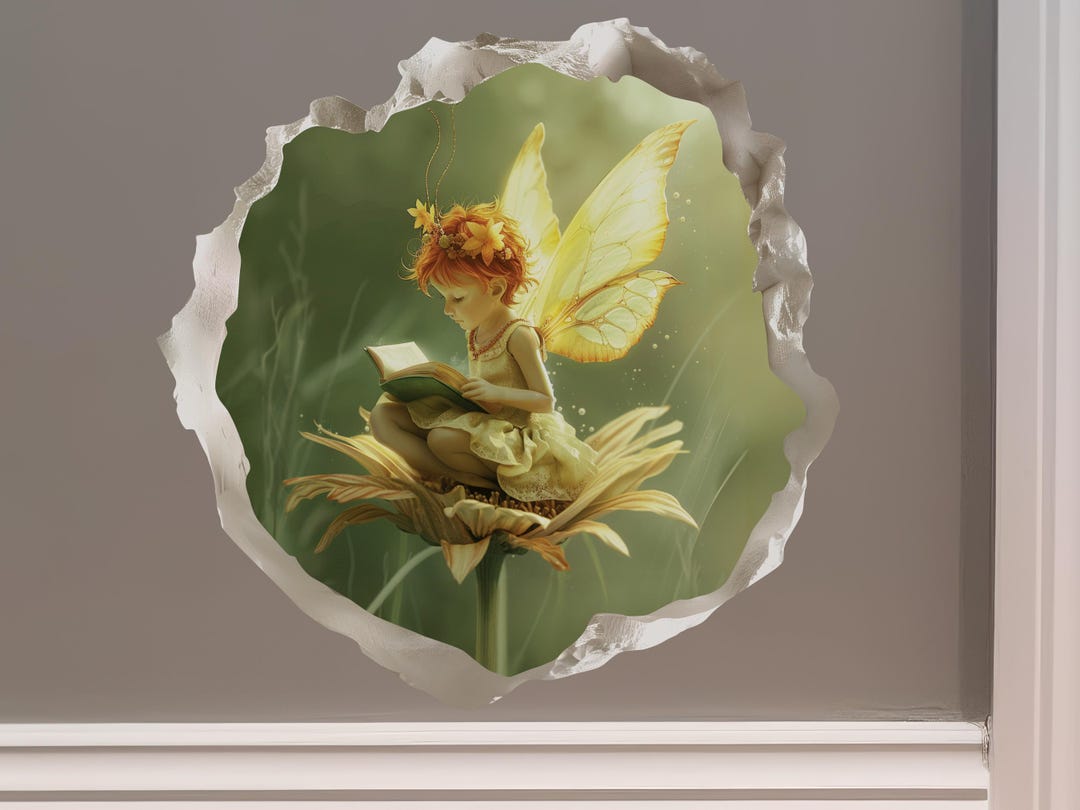 Reading Daisy Fairy Portal Decal - Etsy