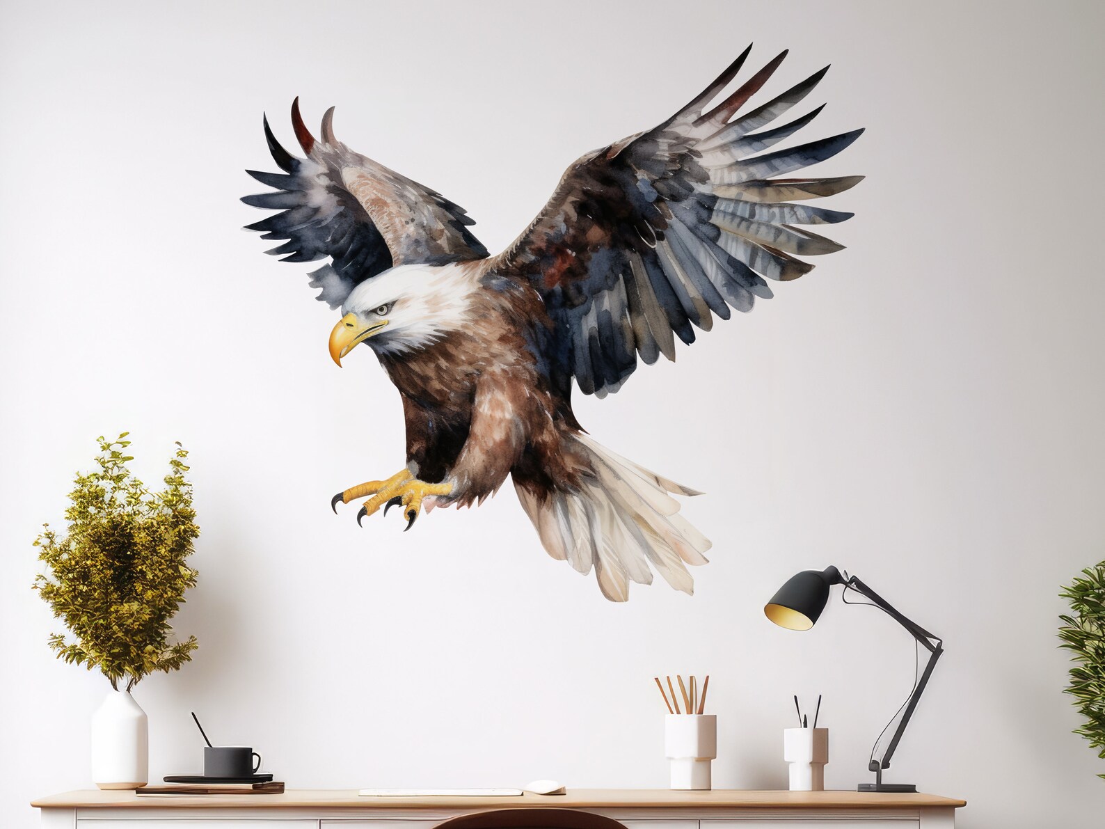Bald Eagle Wall Sticker - Laptop - Car Decal - Etsy