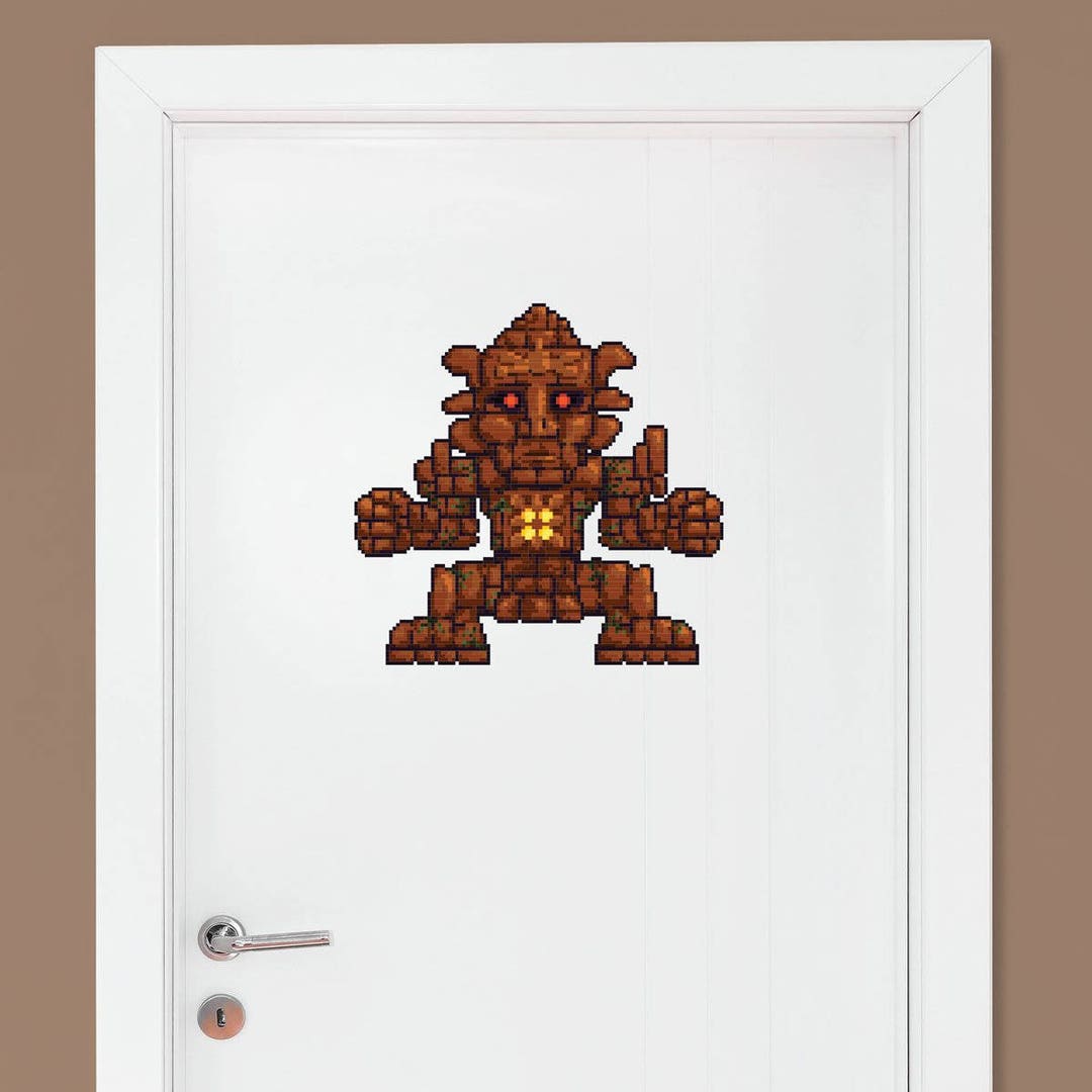 Terraria Golem Wall Decal - Terraria Decoration - Terraria Sticker ...