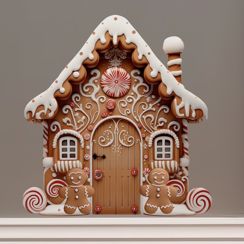 Gingerbread Display Decor - Etsy