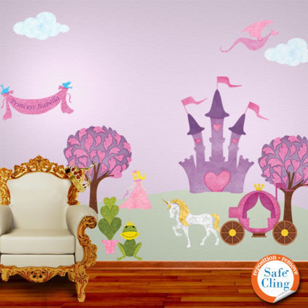 Princess Wall Decals for Girl Room - JUMBO SET - Etsy