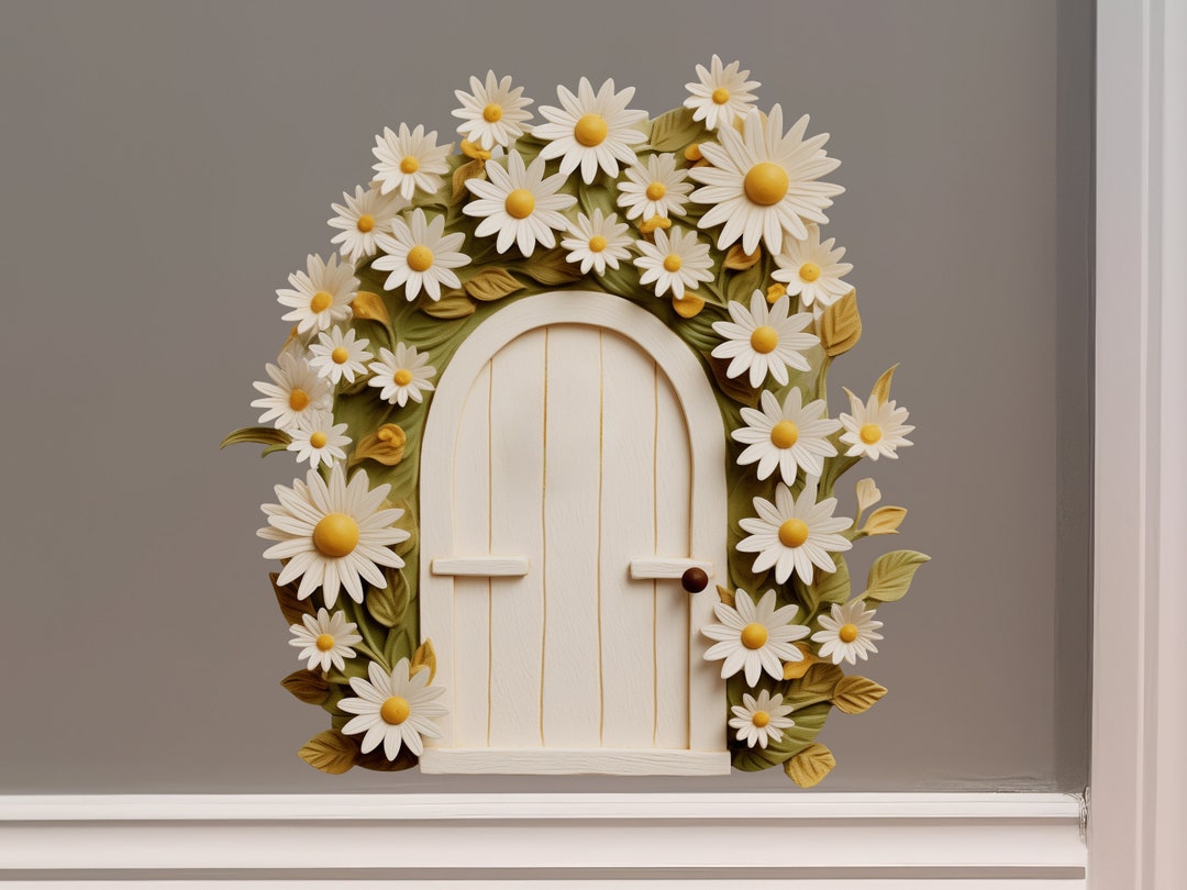 Daisy Delight Fairy Door Decal - Etsy