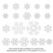 Snowflake Decal Sticker Variety Pack - Winter Holiday Decor (510-17) - Etsy
