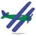 Biplane Decal Sticker for Transportation or Aviation Themed - Etsy
