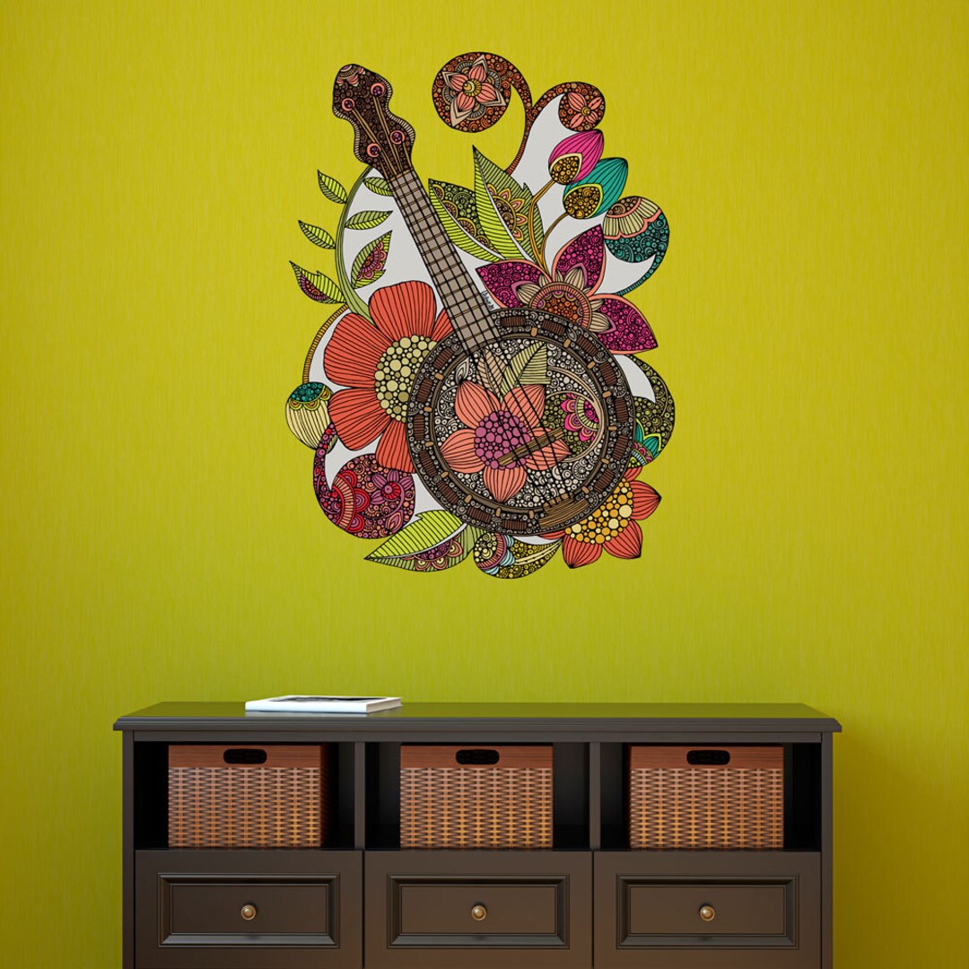 Ever Banjo Wall Sticker Decal by Valentina Harper - Etsy