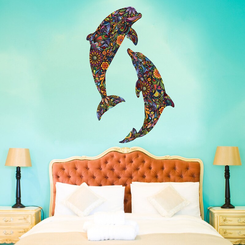 Dolphin Wall Decals - Etsy
