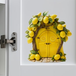 Lemon Fairy Door Decal - Etsy
